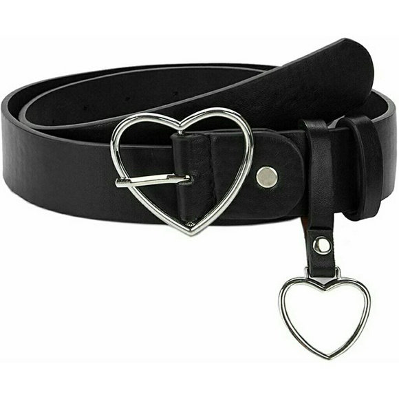 Accessories | Double Heart Belt Kawaii Pastel Goth Punk | Poshmark